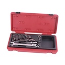 Flexible one way gear wrench set 12 pieces professional | Valkenpower
